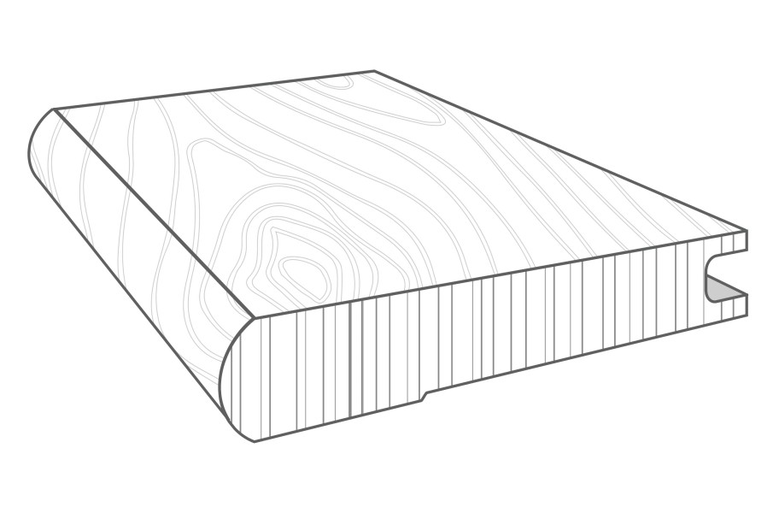 Shaw Riverstone Flush Stair Nose - Engineered wood stair nose